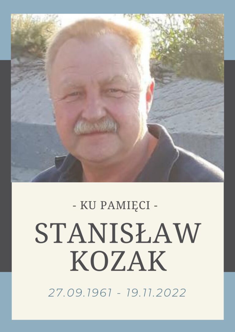 🕯️ ŚP. STANISŁAW KOZAK - Serwis Pamięci Zmarłych
